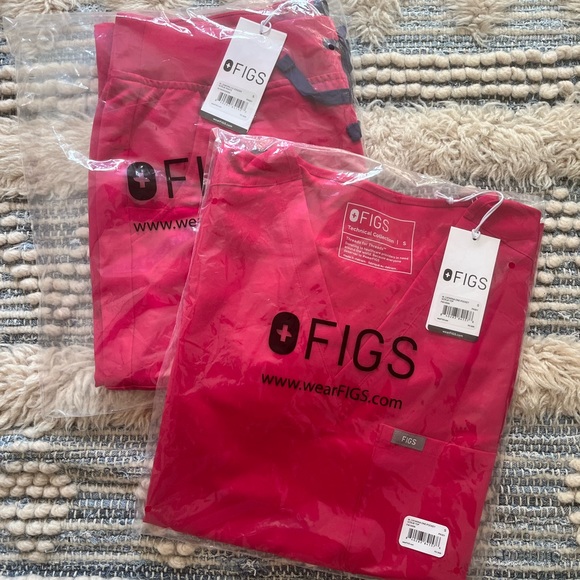 Figs | Pants & Jumpsuits | Nwt Figs Set In Ultra Rose | Poshmark